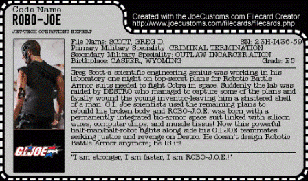 JoeCustoms.com > Figures > G.I. Joe > Robo-Joe